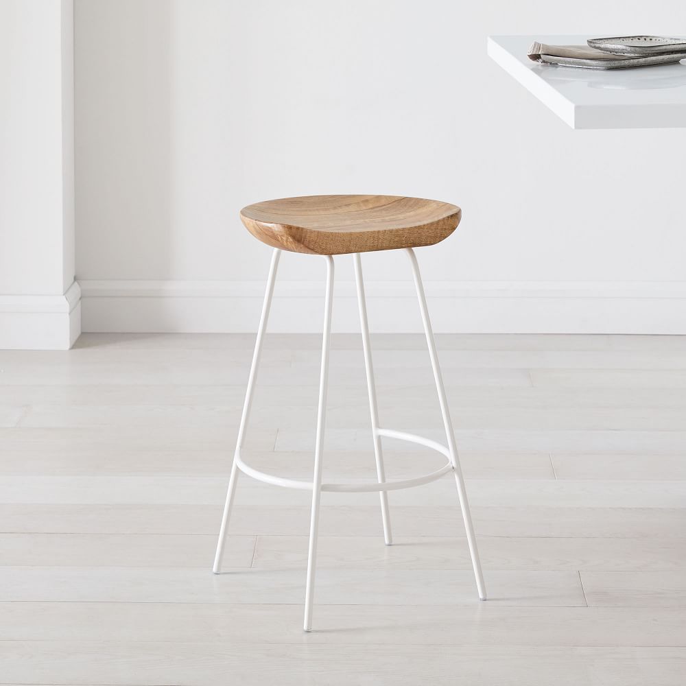 Alden Bar & Counter Stools - White | West Elm
