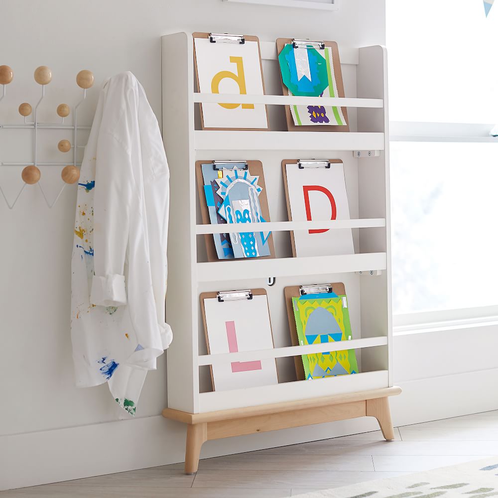 Sloan Bookrack (30") - White | West Elm