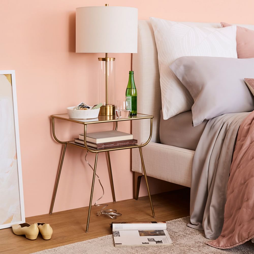 Acrylic Column USB Table Lamp | West Elm