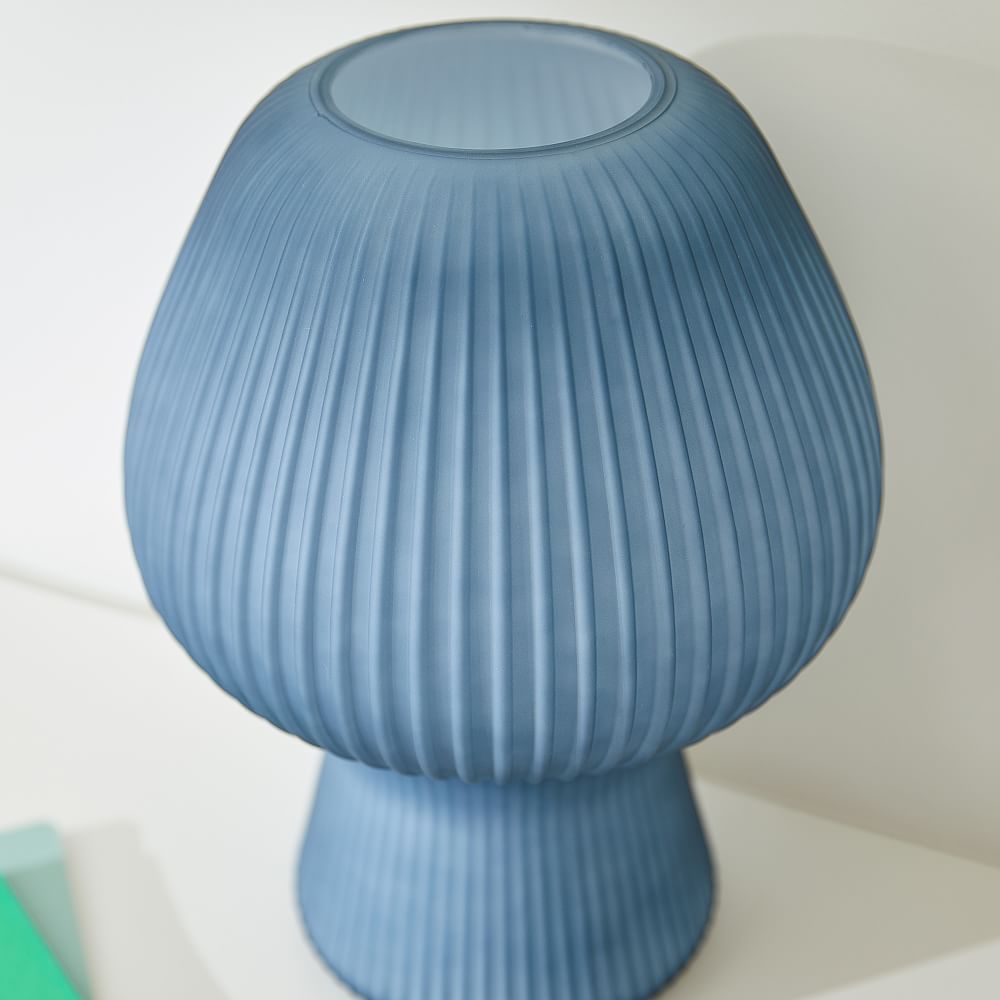 Ribbed Glass Table Lamp (13") | West Elm