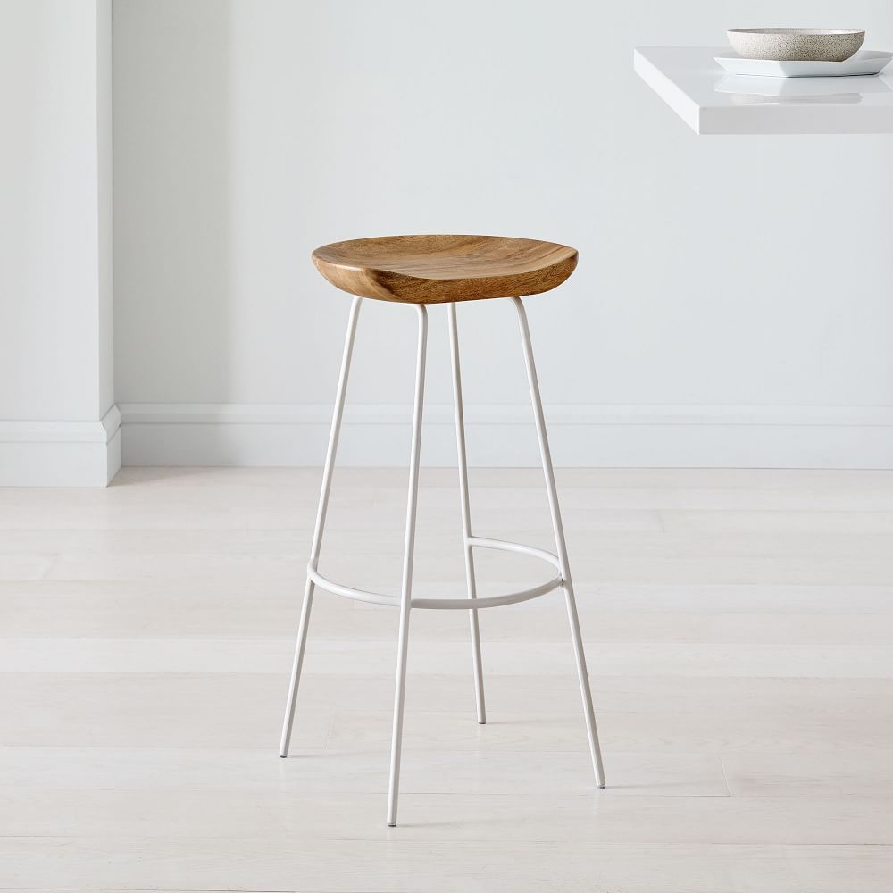 Alden Bar & Counter Stools - White | West Elm