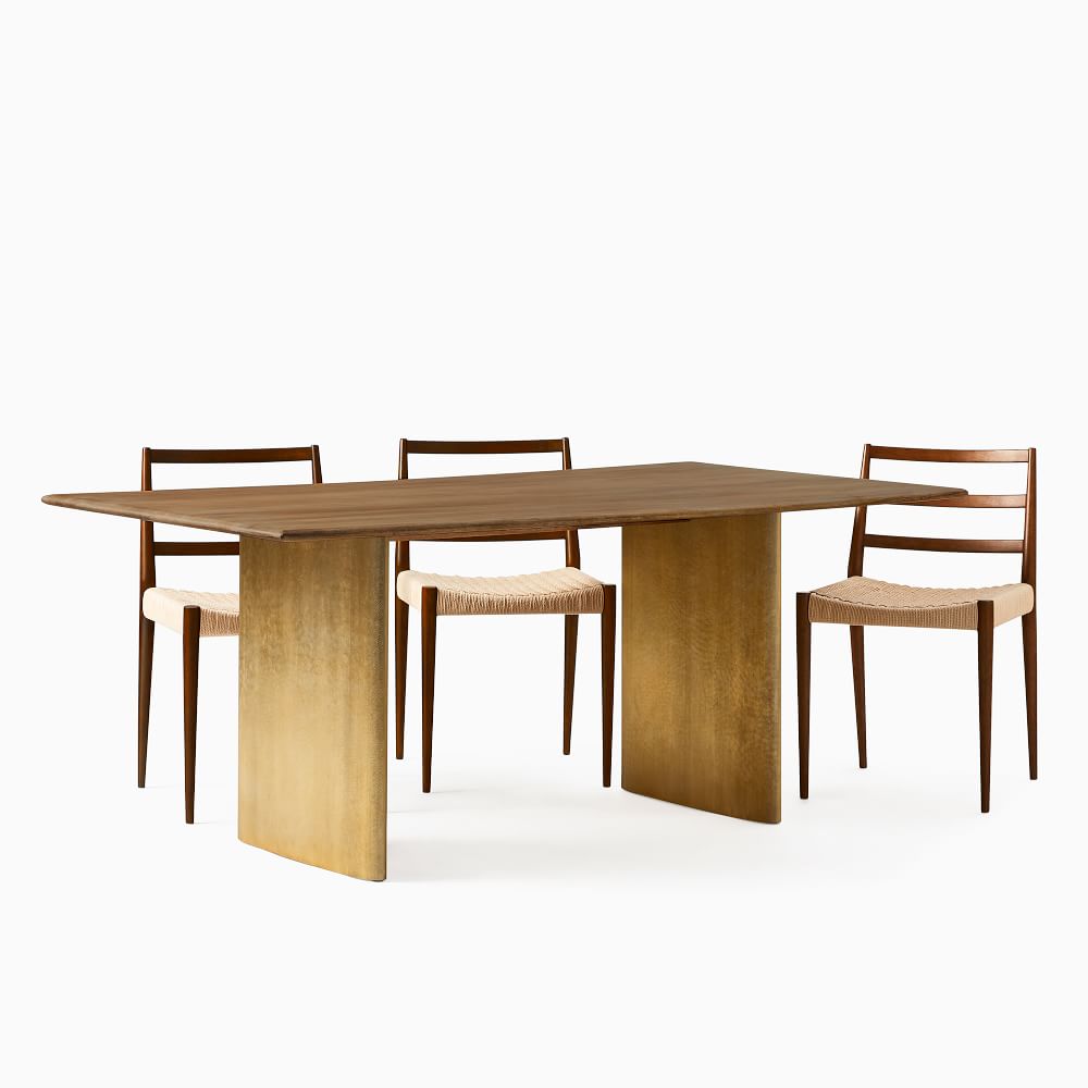 Anton Metal Plinth Dining Table (72", 86") | West Elm