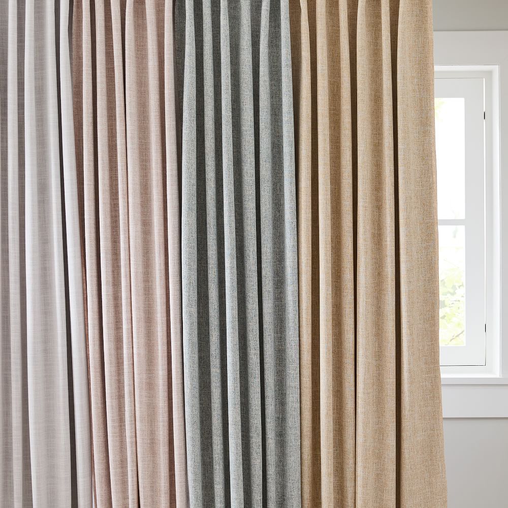 Crossweave Blackout Curtain | West Elm