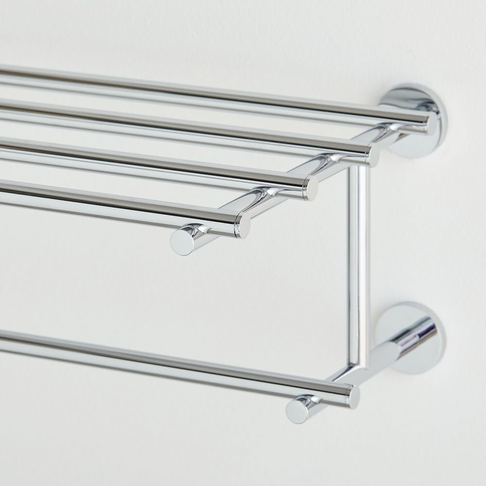 Modern Overhang Bathroom Rail Shelf | West Elm