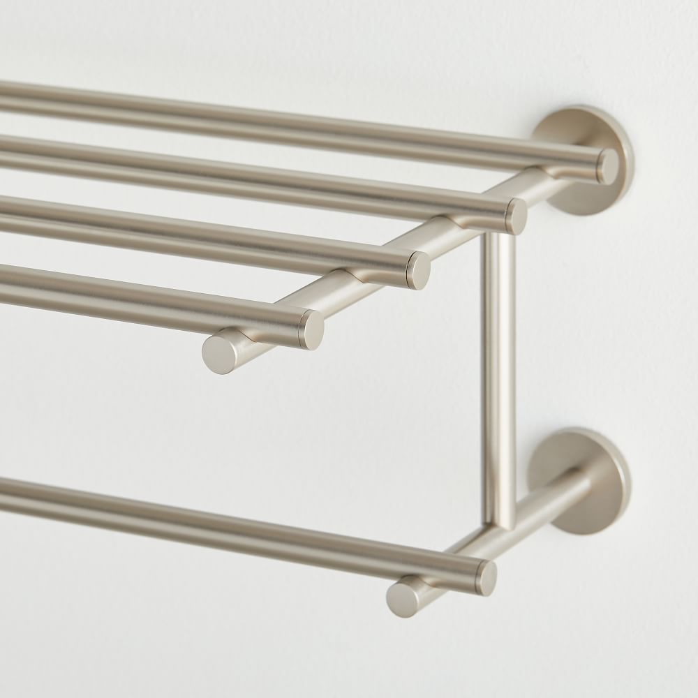 Modern Overhang Bathroom Rail Shelf | West Elm