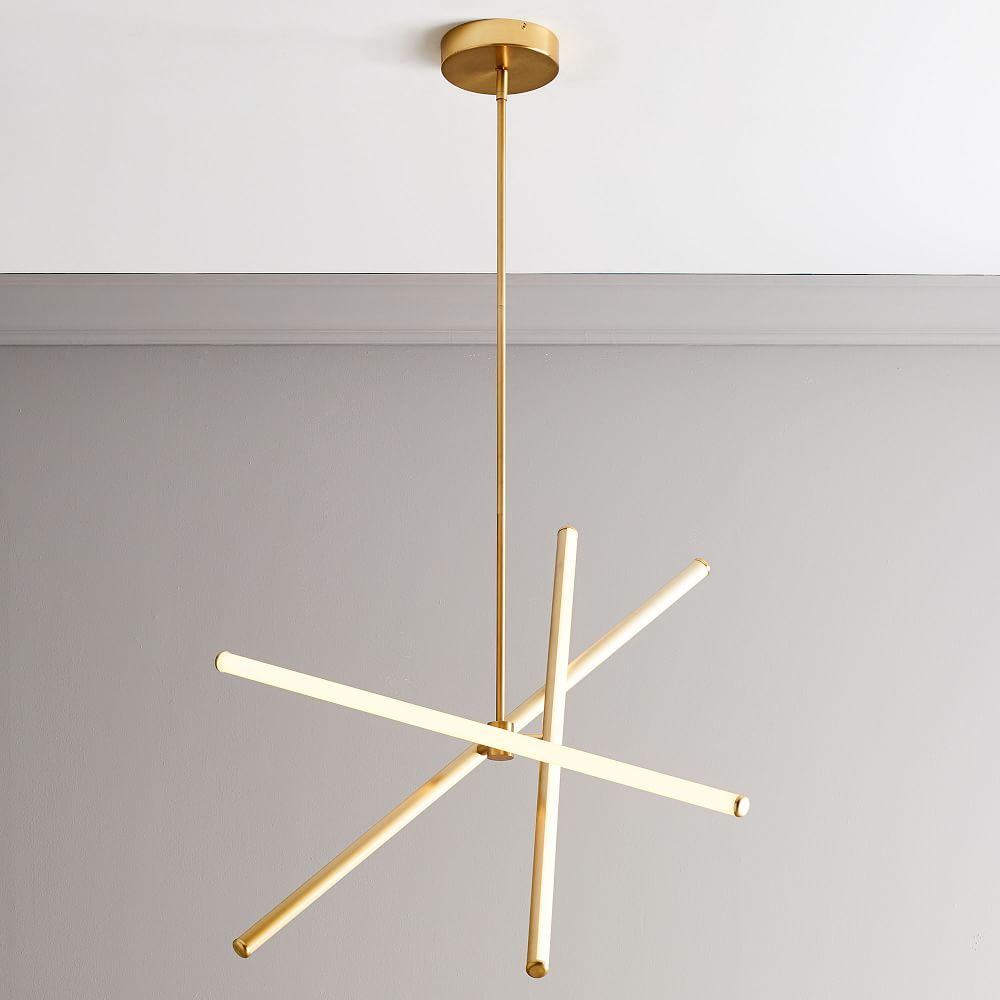 Light Rods LED Chandelier (38") | West Elm