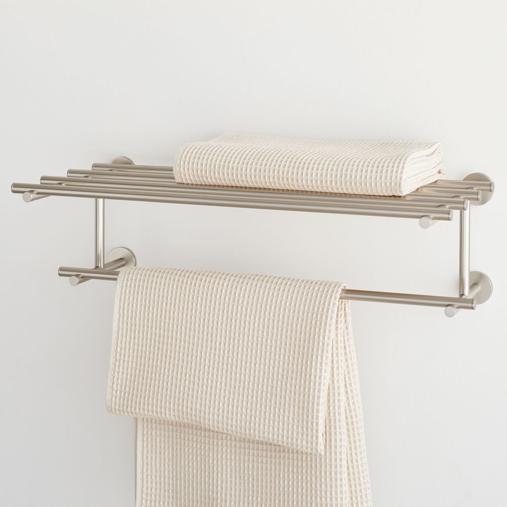Modern Overhang Bathroom Rail Shelf | West Elm