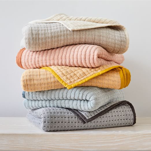 Double Cloth Plaid Throw | West Elm