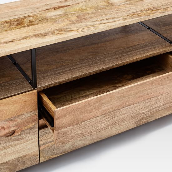 Industrial Modular Media Console (49"–67") | West Elm