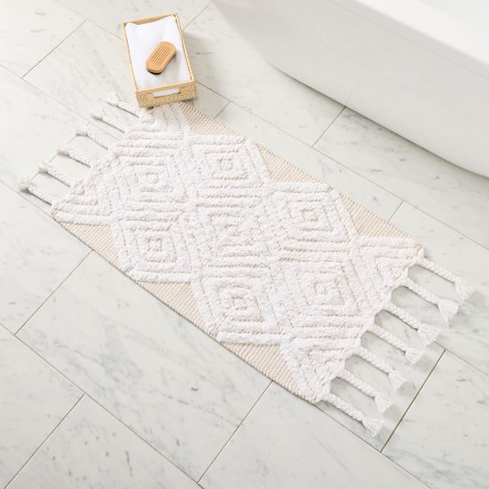 Tufted Diamonds Bath Mat | West Elm