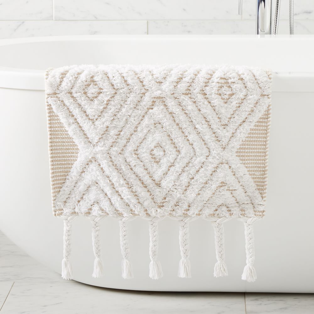 Tufted Diamonds Bath Mat | West Elm