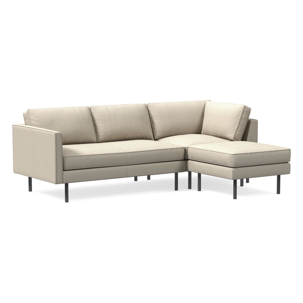 Axel 3 Piece Chaise Sectional | Sofa With Chaise | West Elm