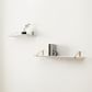 Linear White Lacquer Wall Shelves with Fairfax Brackets | West Elm