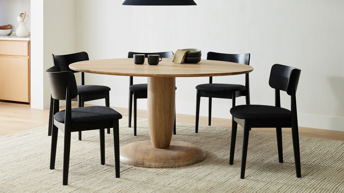 Winona Round Pedestal Dining Table (48", 60") | West Elm