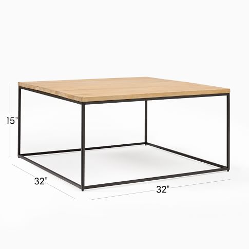 Streamline Square Coffee Table (32") | West Elm
