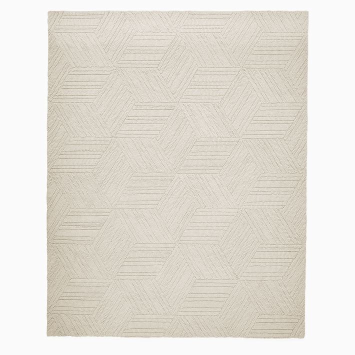 Textured Hexagon Rug | West Elm