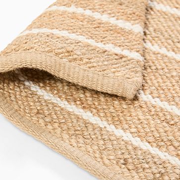 Graduated Stripe Jute Rug | West Elm