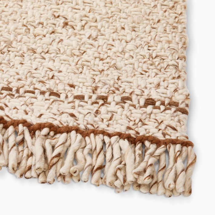 Marled Wool Textured Chunky Rug | West Elm