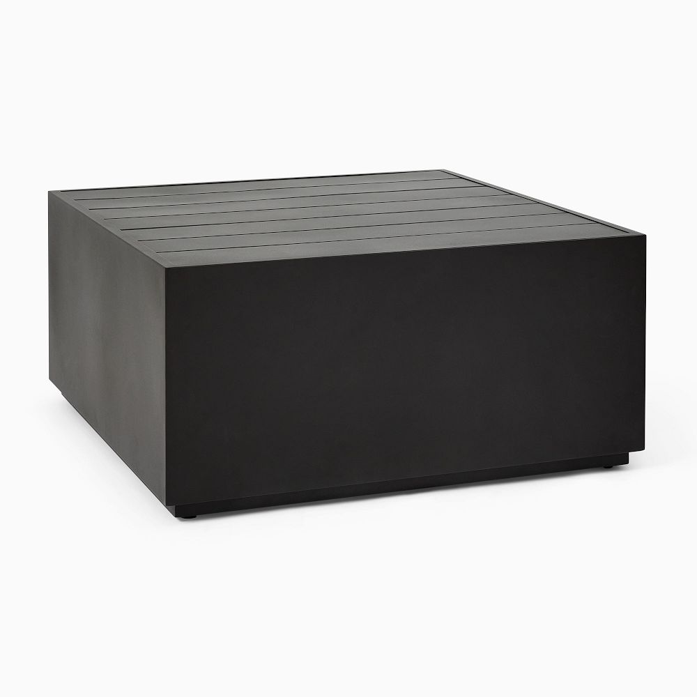 Volume Aluminum Outdoor Square Coffee Table (36") | West Elm