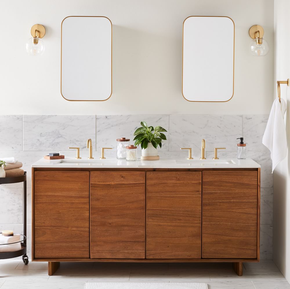 Anton Double Bathroom Vanity (68"–78") | West Elm