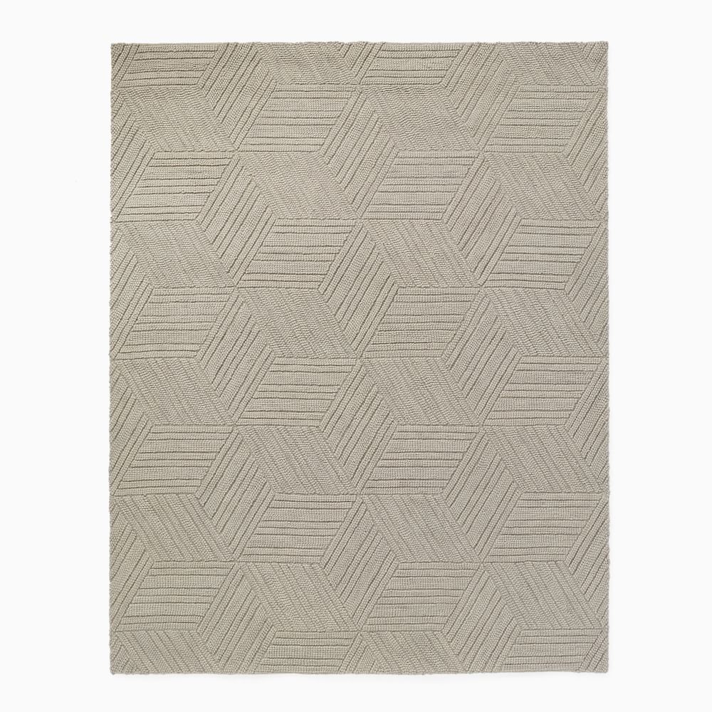 Textured Hexagon Rug | West Elm