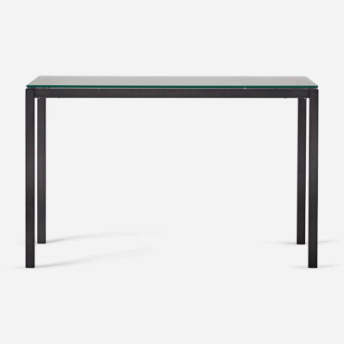 Frame Glass & Metal Desk | West Elm