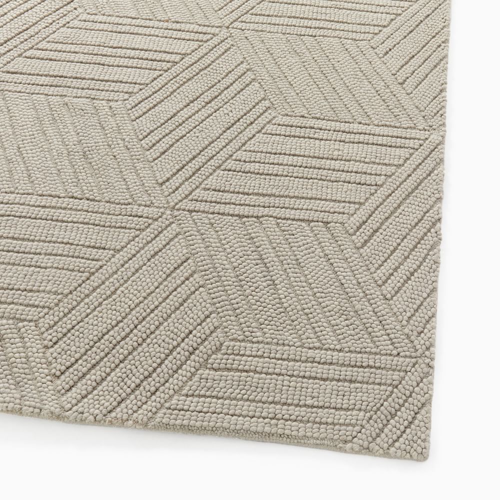 Textured Hexagon Rug | West Elm
