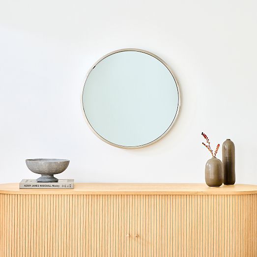 Metal Frame Round Mirror | West Elm