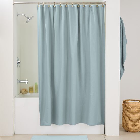Solid Canvas Shower Curtain | West Elm