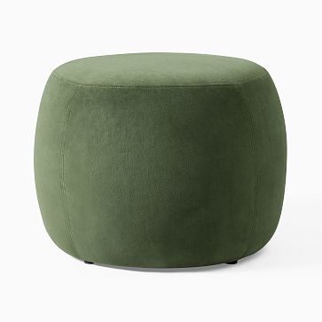 Cobble Round Ottoman - Small | West Elm