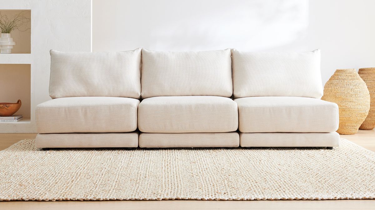 Melbourne Modular Armless Sofa (66"–99") | West Elm
