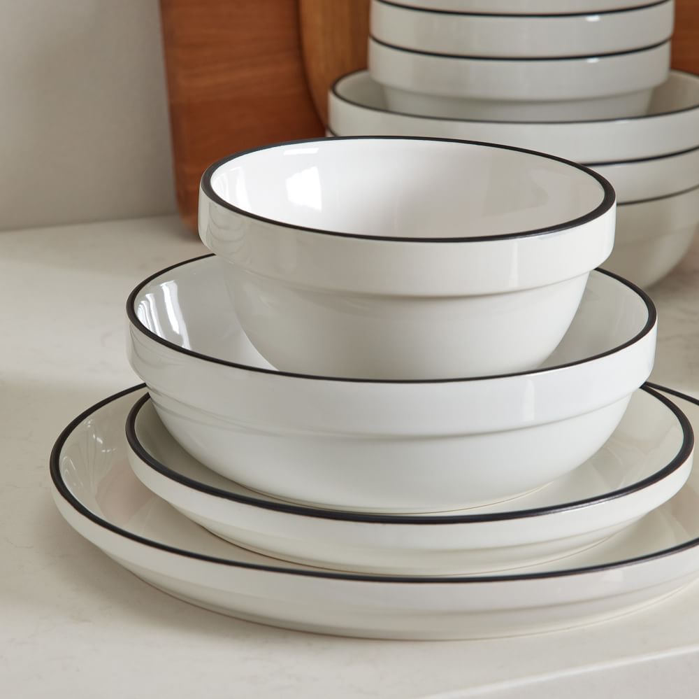 Utility Stoneware Dinner Plate Sets | West Elm