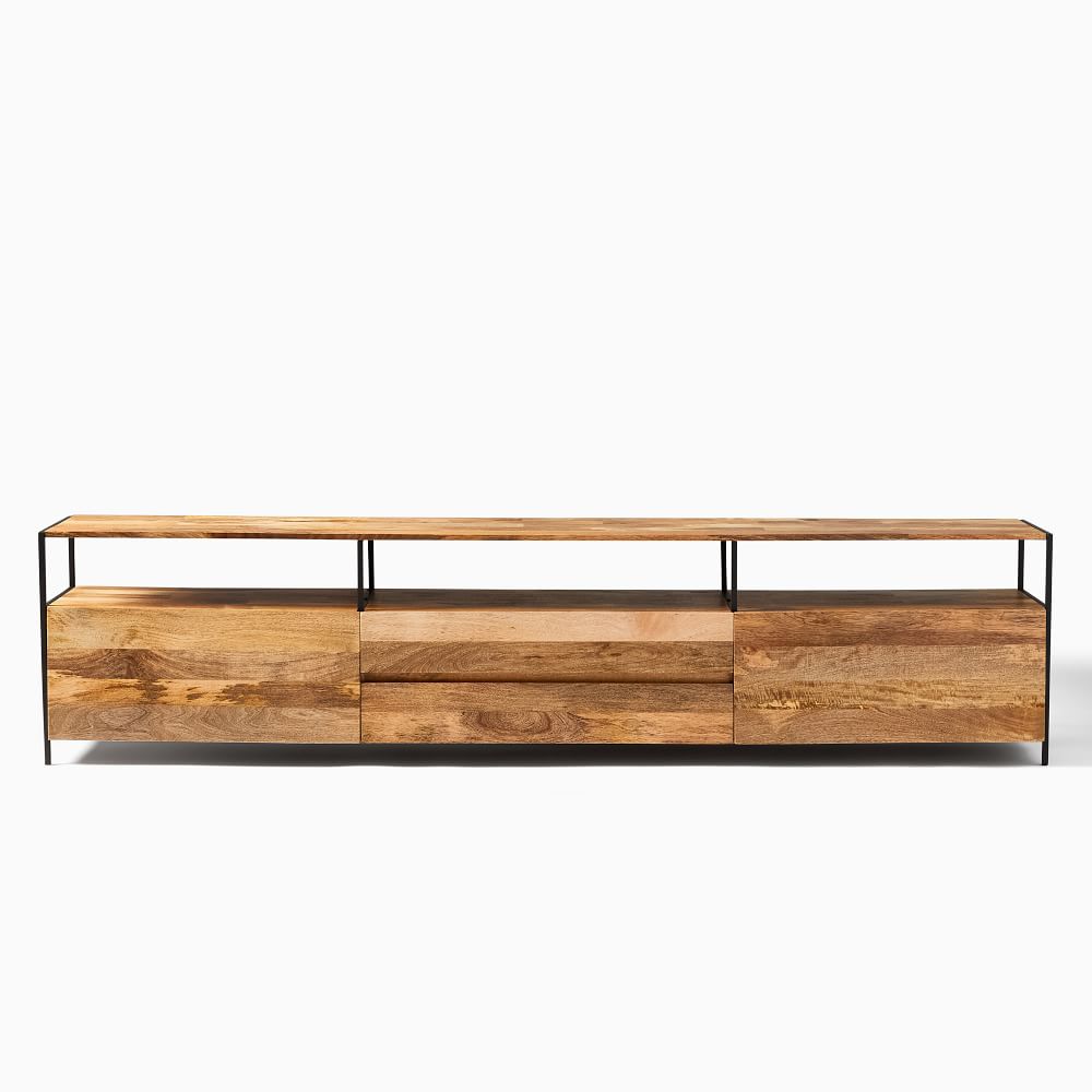 Industrial Storage Media Console (80"–96") | West Elm