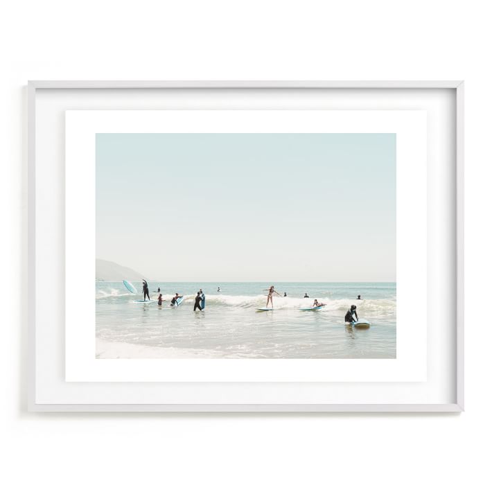 Surf School Framed Wall Art by Minted for West Elm | West Elm