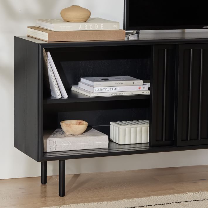 Slatted Shallow Media Console (48") | West Elm
