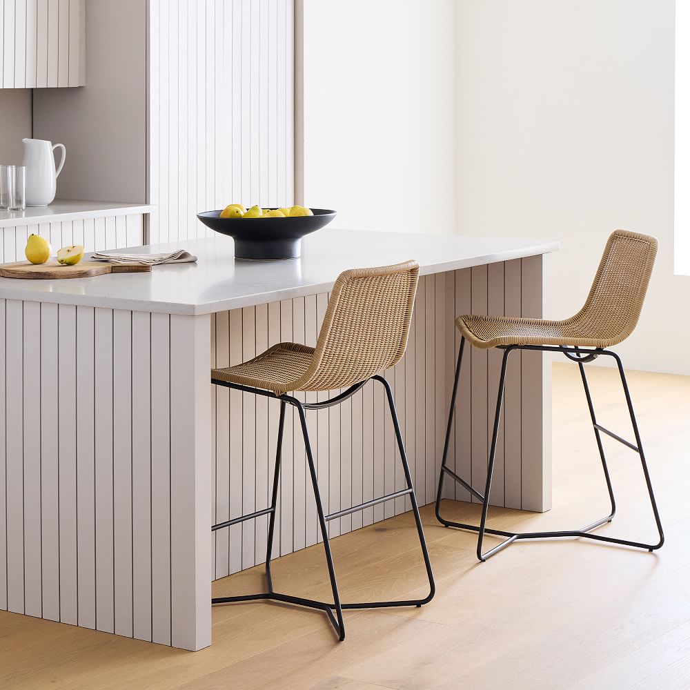 Indoor/Outdoor Slope Bar & Counter Stools | West Elm