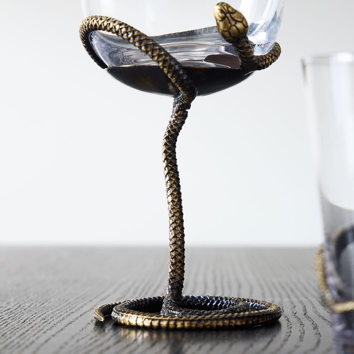 Metal Snake Wine Glass Sets | West Elm
