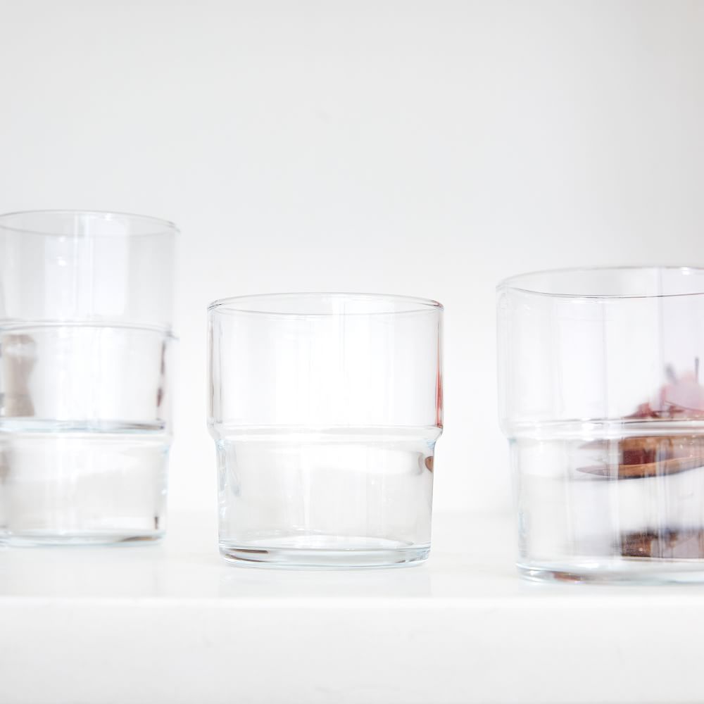 Essential Stacking Drinking Glasses | West Elm