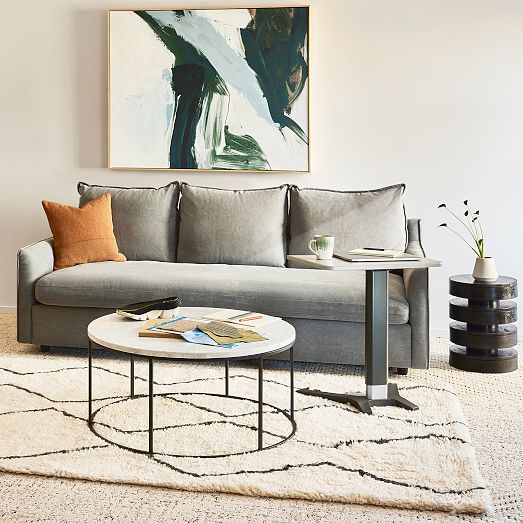 Streamline Round Coffee Table | Modern Living Room Furniture | West Elm
