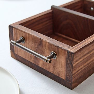 StoneWon Designs Co. Solid Wood Table Organizer | West Elm
