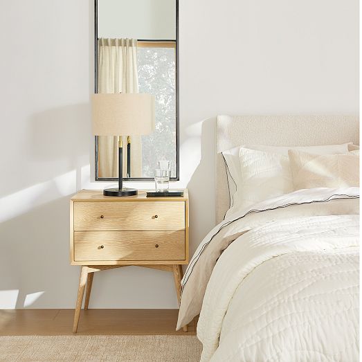 Metal Framed Long Rectangle Wall Mirror - 52"W x 20"H | West Elm