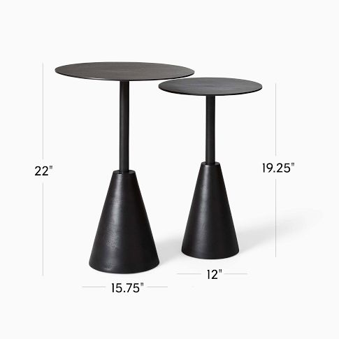 Tyra Outdoor Nesting Side Tables (12"–15.75") | West Elm