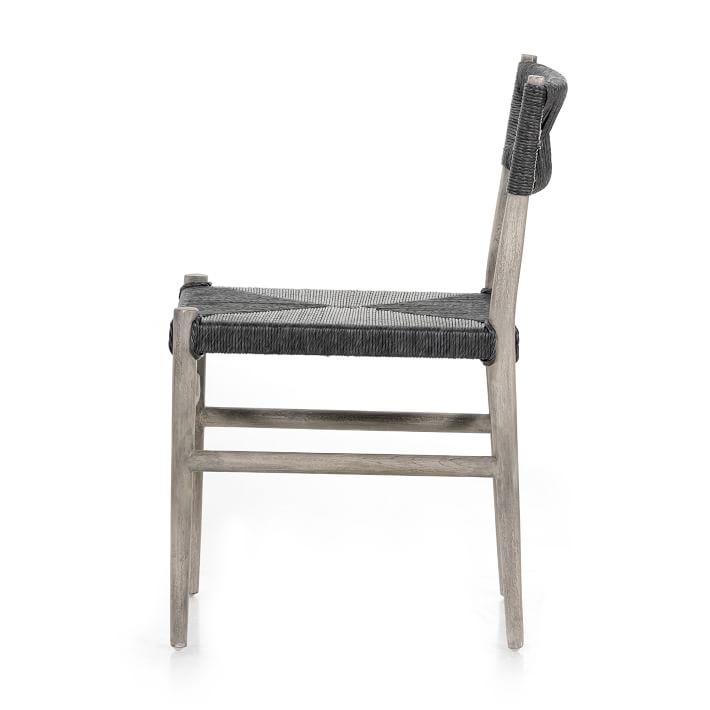 Woven Back Indoor/Outdoor Dining Chair (Set of 2) | West Elm