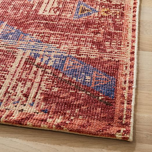 Hand-Knotted Triangle Motif Rug | West Elm