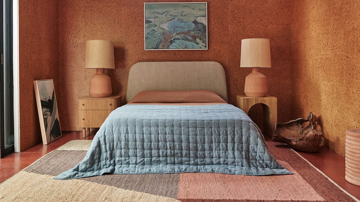 Angled Modern Form Jute Rug | West Elm