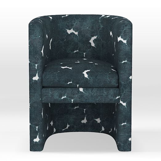Modern Rounded Upholstered Back Chair | West Elm