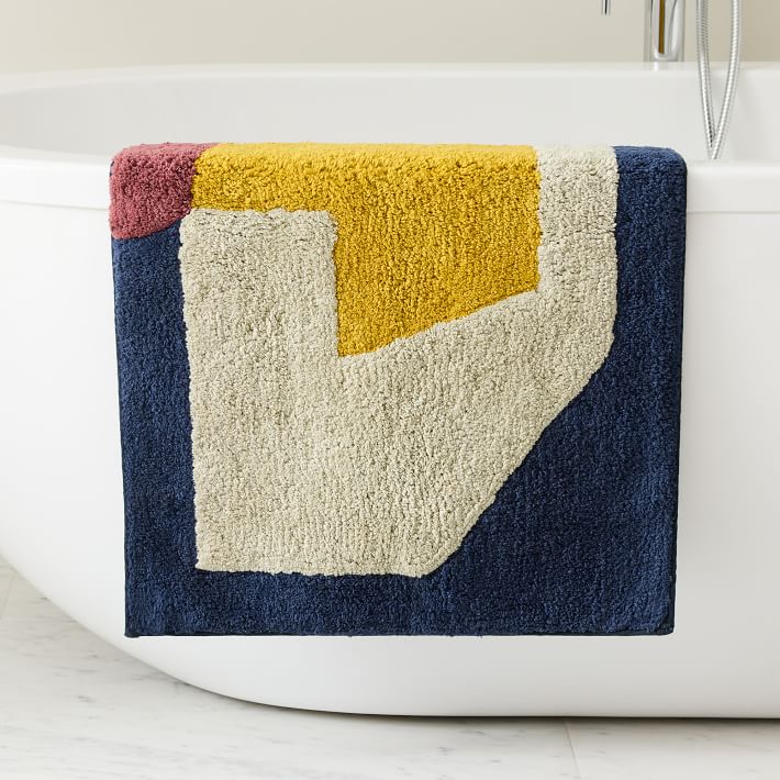 Angled Modern Bath Mat | West Elm