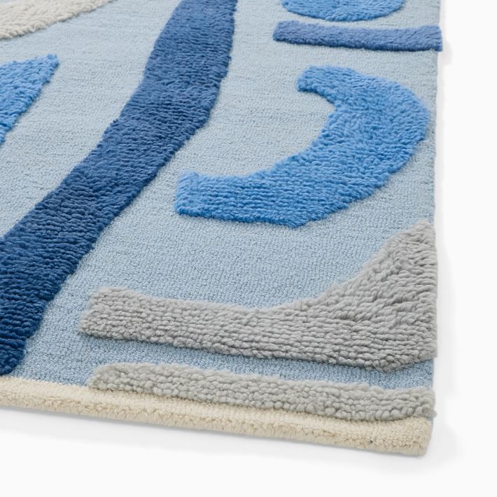 Modern Shapes Shag Rug | West Elm