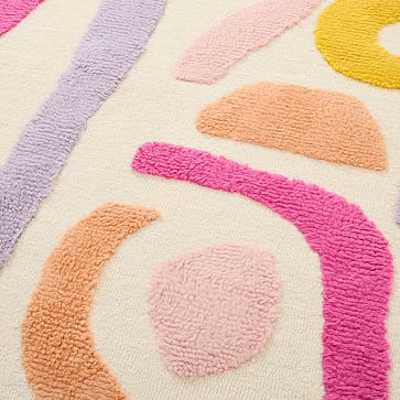 Modern Shapes Shag Rug | West Elm