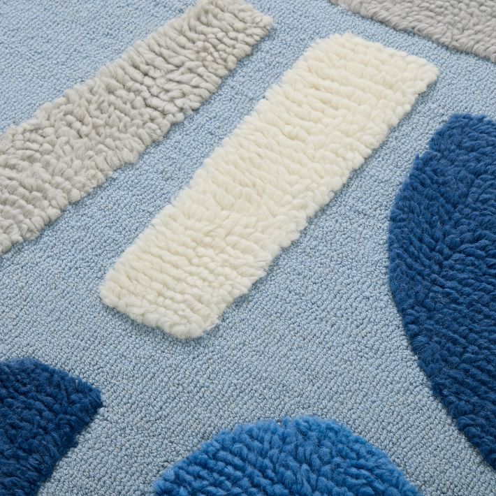 Modern Shapes Shag Rug | West Elm